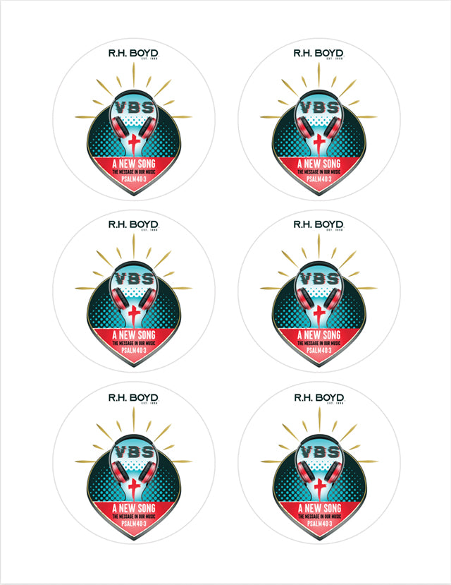 2021 VBS Stickers sheet – R.H. Boyd