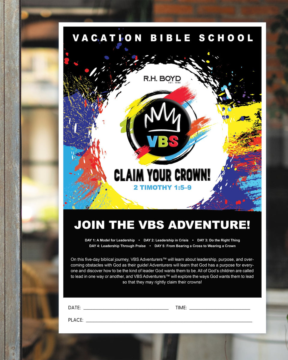 Claim Your Crown! VBS Announcement Poster – R.H. Boyd