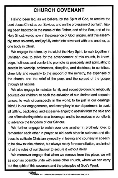 Church Covenant Cards – R.H. Boyd