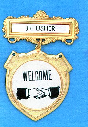 Jr. Usher Welcome Ribbon Badge – R.H. Boyd