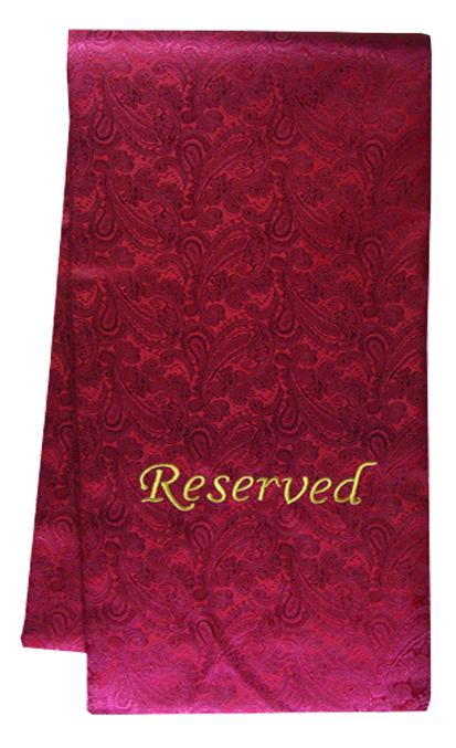 Pew Sash: Burgundy – R.H. Boyd