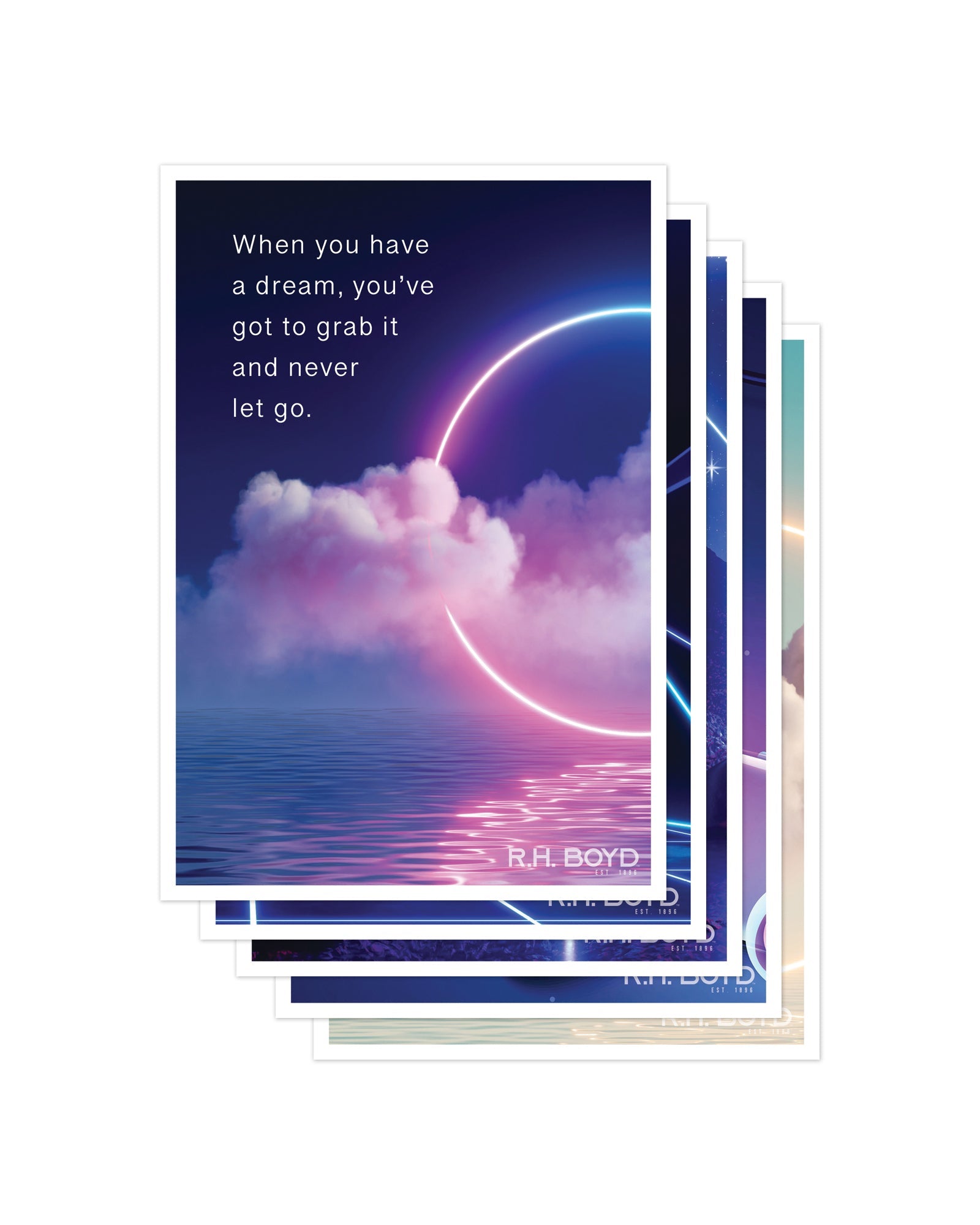 From Vision To Reality Inspirational Cards (5 pack) – R.H. Boyd