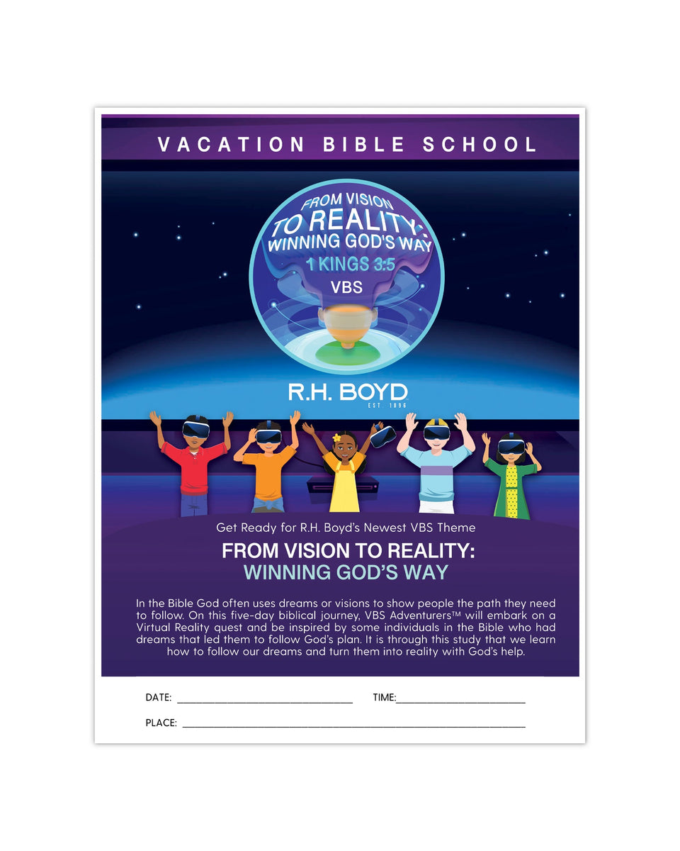 From Vision To Reality Announcement Flyers (25 pack) – R.H. Boyd